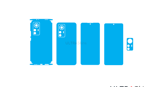 Redmi Note 12 Pro 5G Skin Template Vector Cut File - ULTRASkins.Net