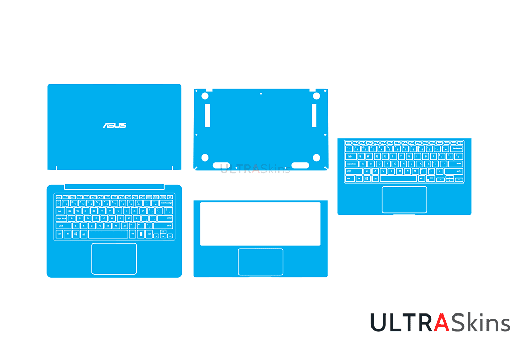 Asus Zenbook 14 UX433U Skin Template Vector Cut File - ULTRASkins.Net
