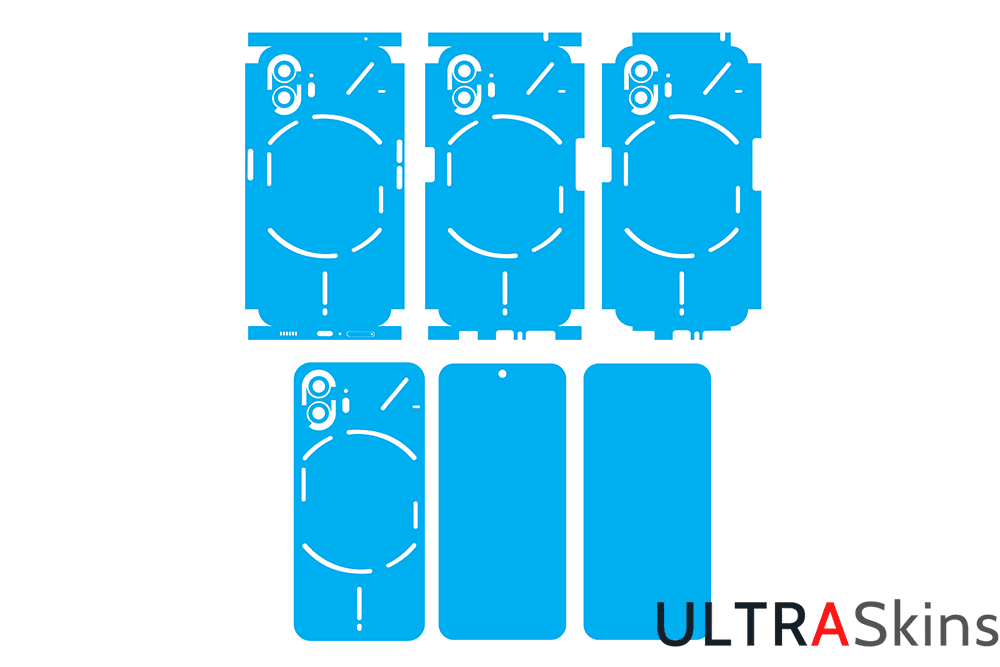Nothing Phone 2 Skin Template Vector Cut File - ULTRASkins.Net
