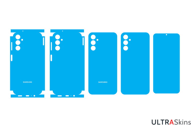 Samsung A14 5G Skin Template Vector Cut File - ULTRASkins.Net