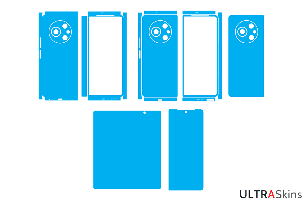 Tecno Phantom V Fold 5G Skin Template - ULTRASkins.Net