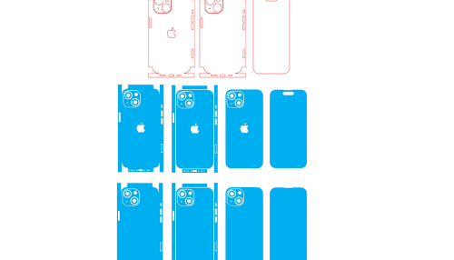 iPhone Skin Template Vector Cut Files - ULTRASkins.Net