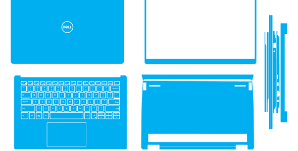 Dell Inspiron 3301, 5390, 5391 P114G Skin Template Vector Cut File ...