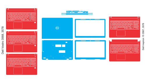 Dell Latitude E6420 - P15G Skin Template Vector - ULTRASkins.Net