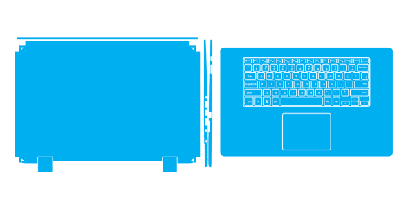 Dell Inspiron 7568 P55F Skin Template Vector - ULTRASkins.Net