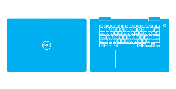 Dell Inspiron 7570 - 7580 - P70F Skin Template - ULTRASkins.Net