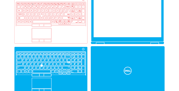Dell Precision 7530 - 7540 - P74F Skin Template Vector - ULTRASkins.Net