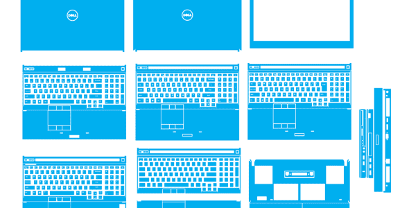 Dell Precision M4800 P30F Skin Template Vector Cut File - ULTRASkins.Net