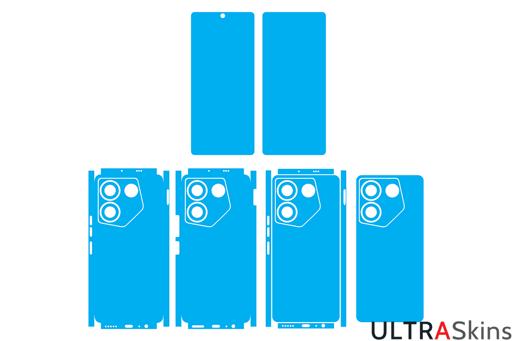 Tecno Skin Template Vector Cut Files - ULTRASkins.Net