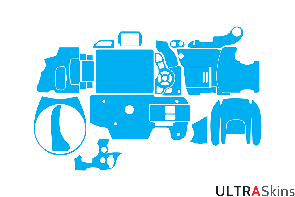 Canon 600D Skin Template Vector - ULTRASkins.Net