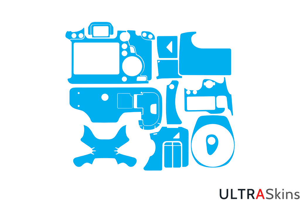 Canon 6D Mark I Skin Template Vector - ULTRASkins.Net