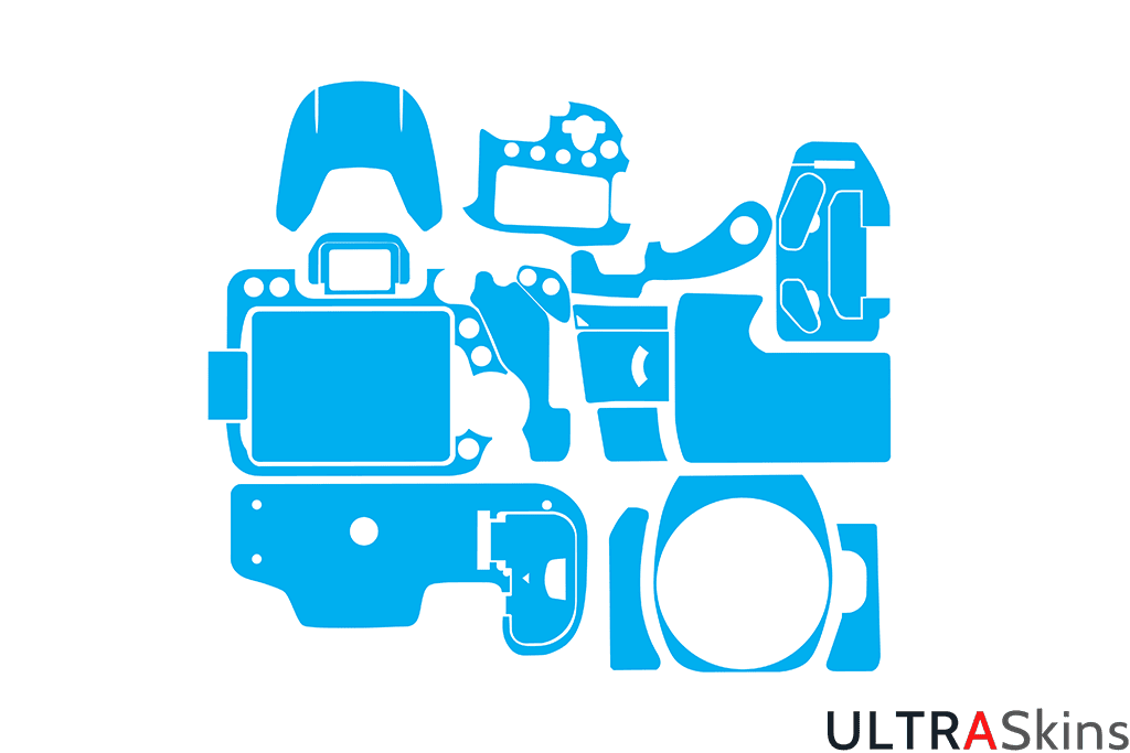 Canon 80D Skin Template Vector - ULTRASkins.Net