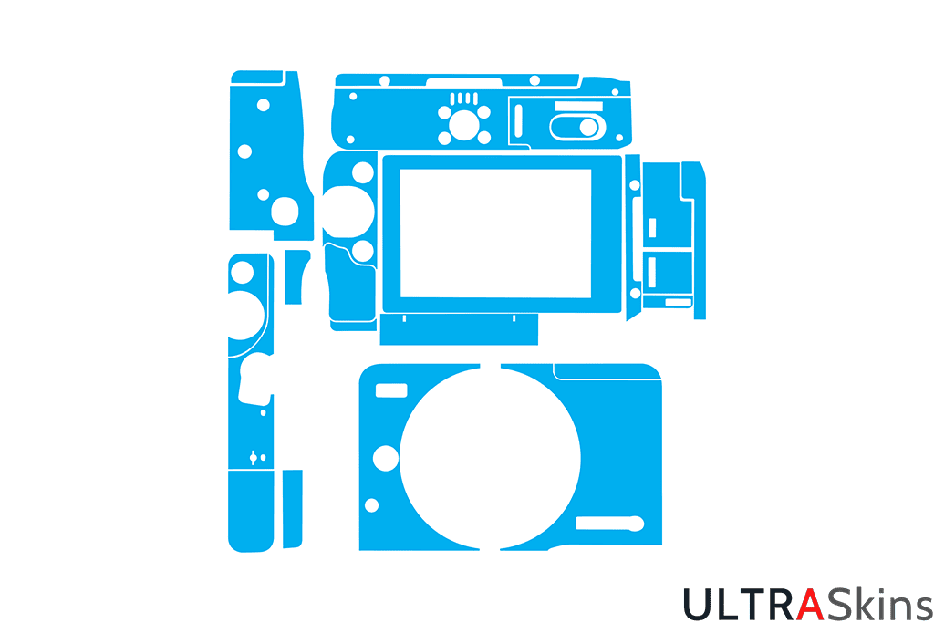 Canon EOS M10 Skin Template Vector - ULTRASkins.Net