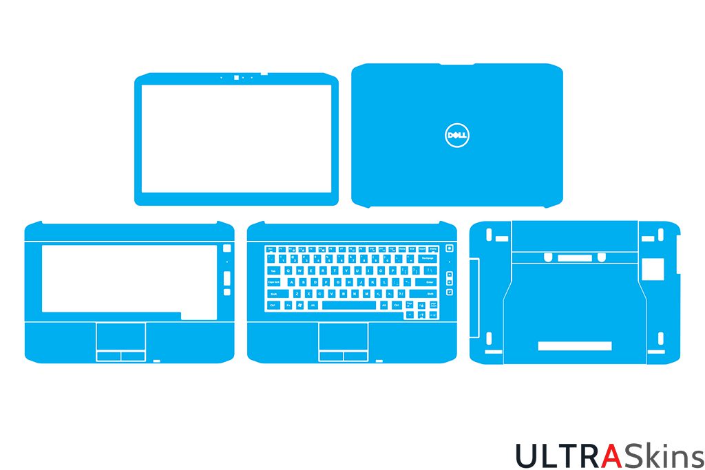 Dell Latitude E5430 - P27G Skin Template Vector - ULTRASkins.Net