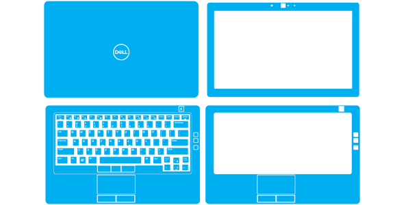 Dell Latitude E6320 - P12S Skin Template Vector - ULTRASkins.Net