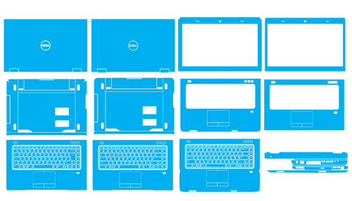 Laptops Skin Template Vector Cut Files - ULTRASkins.Net