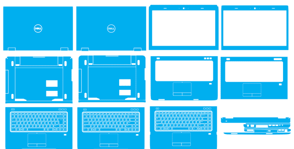Dell Vostro 3560 - P24F Skin Template Vector - ULTRASkins.Net