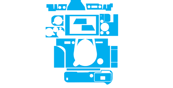 Fujifilm X-T20 Skin Template Vector - ULTRASkins.Net