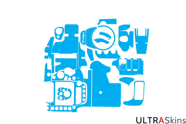 Nikon D5 Skin Template Vector - ULTRASkins.Net