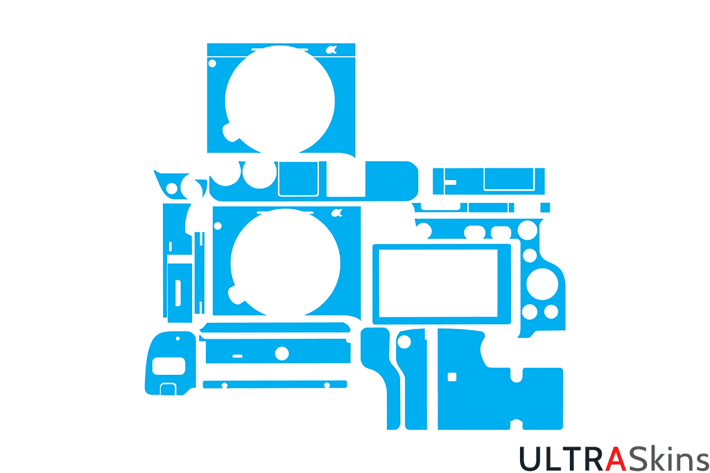 Sony A6000 Skin Template Vector - ULTRASkins.Net