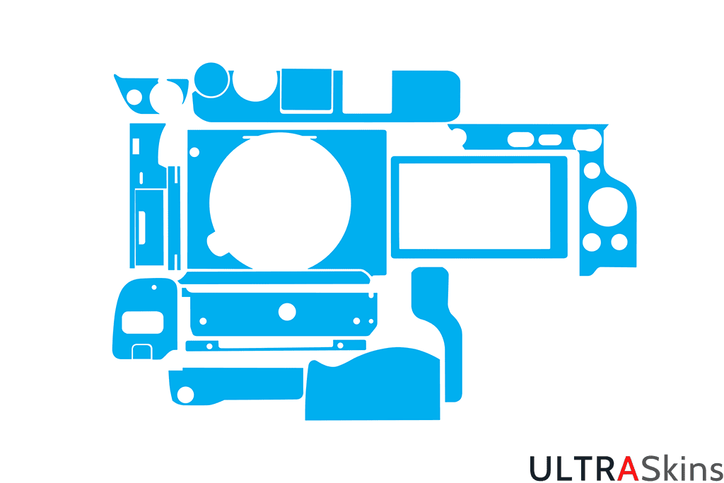 Sony A6400 Skin Template Vector - ULTRASkins.Net