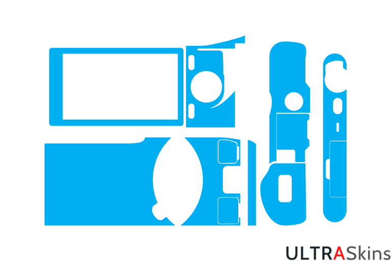 Sony Alpha NEX-C3 Skin Template Vector - ULTRASkins.Net