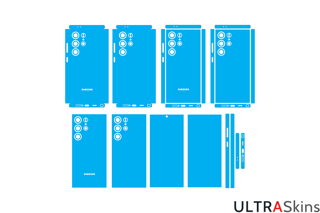 Samsung Galaxy S24 Ultra 5G Skin Template Vector - ULTRASkins.Net