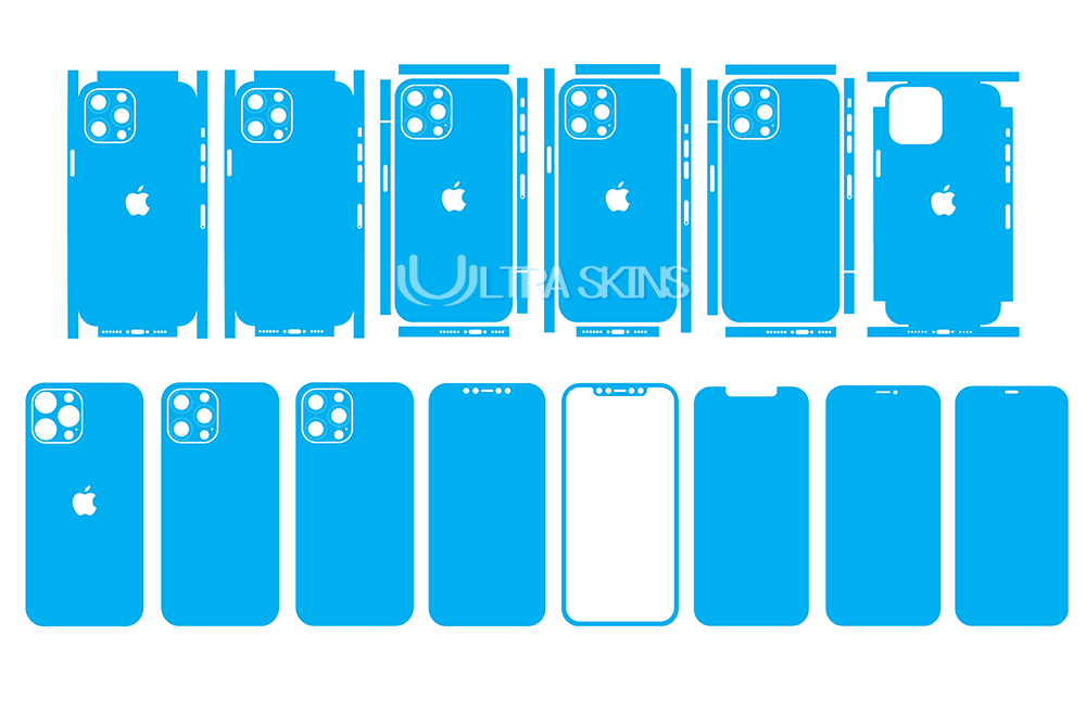 iPhone 12 Pro Max Skin Template Vector Cut File - ULTRASkins.Net