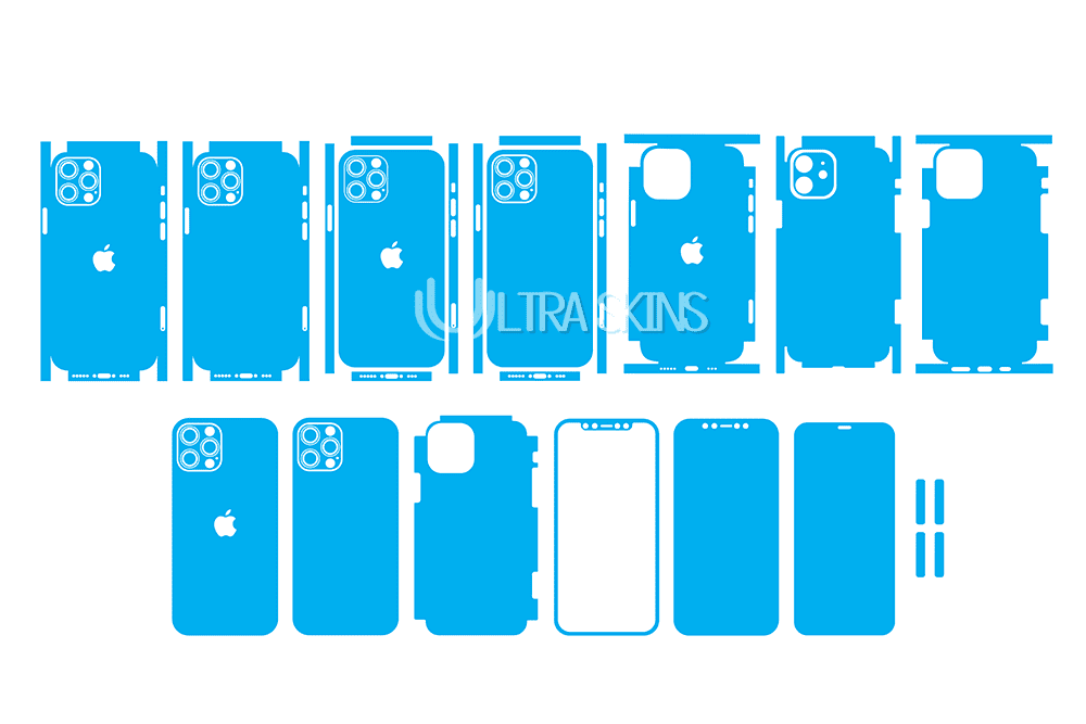 iPhone 12 Pro Skin Template Vector Cut File - ULTRASkins.Net