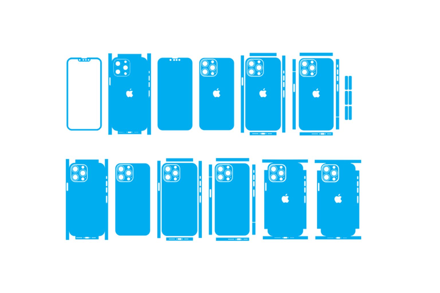 iPhone 13 Pro Max Skin Template Vector Cut File - ULTRASkins.Net