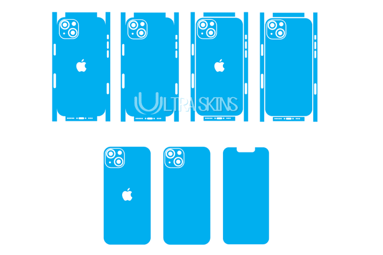 iPhone 14 Plus Skin Template Vector Cut File - ULTRASkins.Net