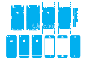 iPhone 5 / 5S / 5SE Skin Template Vector Cut File - ULTRASkins.Net