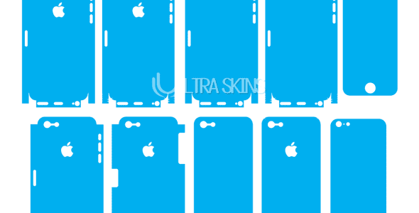 iPhone 5C Skin Template Vector Cut File - ULTRASkins.Net