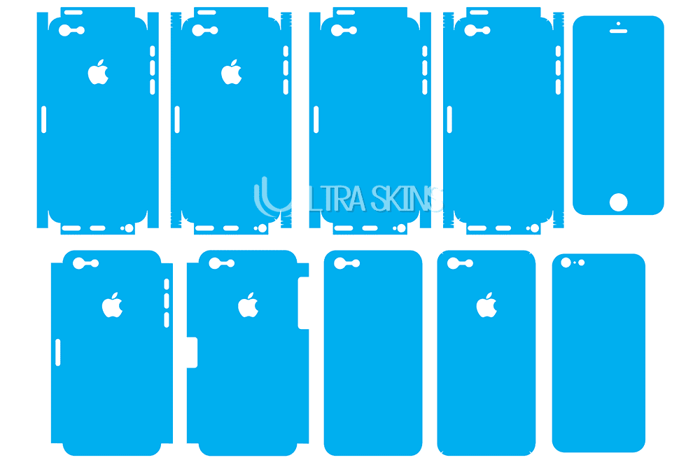 iPhone 5C Skin Template Vector Cut File - ULTRASkins.Net