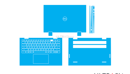Dell Inspiron 15 - Vostro 15 Skin Template Vector Cut File - ULTRASkins.Net