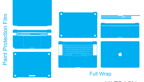 Macbook Skin Template Vector Cut Files - ULTRASkins.Net
