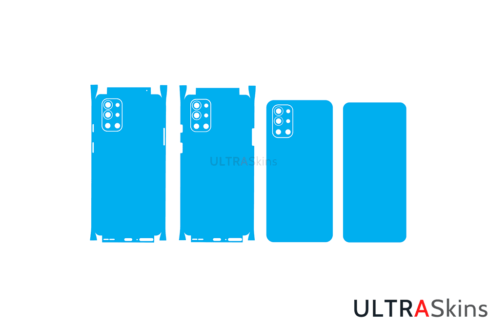 Oneplus 9R Skin Template Vector Cut File - ULTRASkins.Net