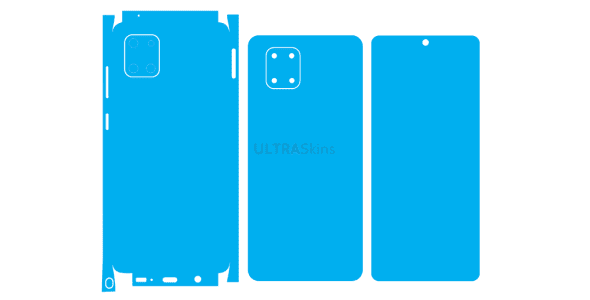 Samsung Note 10 Lite Skin Template Vector Cut File - ULTRASkins.Net