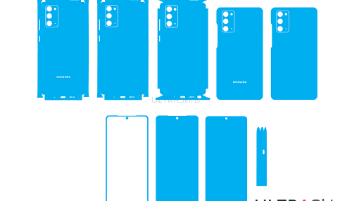 Samsung S22 Ultra 5G Skin Template Vector Cut File - ULTRASkins.Net
