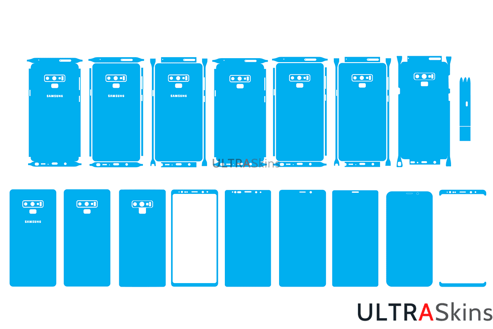 Samsung Note 9 Skin Template Vector Cut File - ULTRASkins.Net