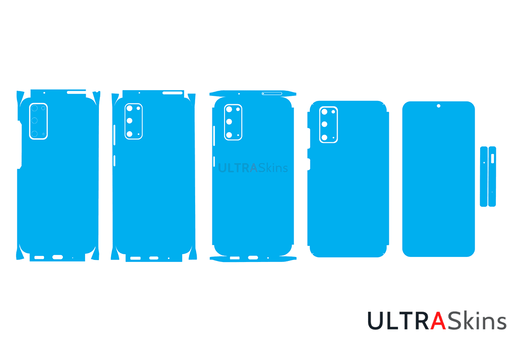 Samsung S20 Skin Template Vector Cut File - ULTRASkins.Net