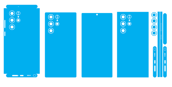 Samsung S22 Ultra 5G Skin Template Vector Cut File - ULTRASkins.Net