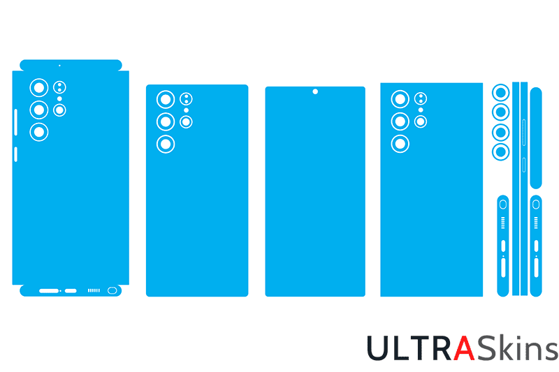 Samsung S22 Ultra 5G Skin Template Vector Cut File - ULTRASkins.Net