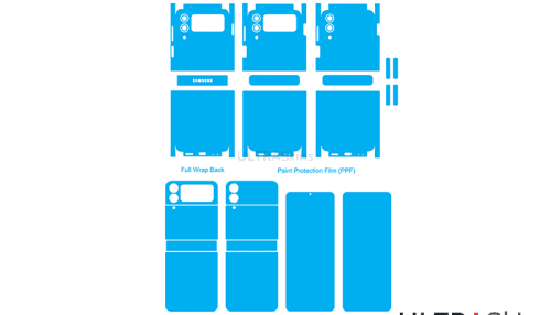 Samsung Galaxy Z Fold 5 Skin Template Vector Cut File - ULTRASkins.Net