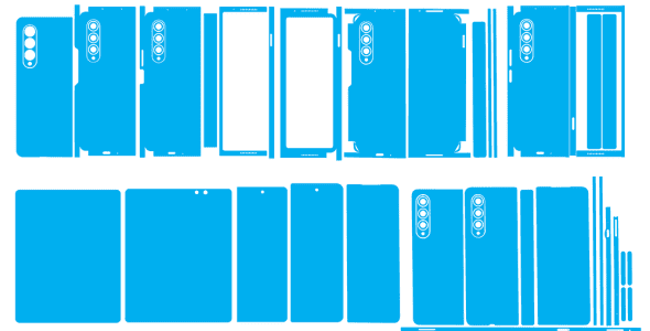 Samsung Z Fold 3 5G Skin Template Vector Cut File - ULTRASkins.Net