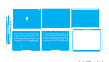 Surface Skin Template Vector Cut Files - ULTRASkins.Net