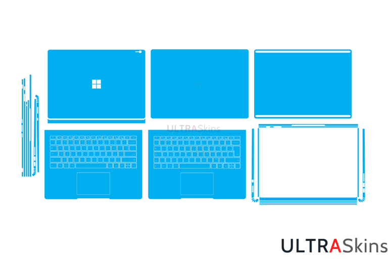 Microsoft Surface Book 2 - 13 inch Skin Template Vector Cut File ...