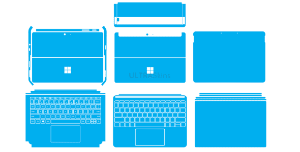 Microsoft Surface Go 2 Skin Template Vector Cut File - ULTRASkins.Net