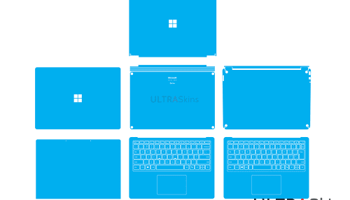 Surface Skin Template Vector Cut Files - ULTRASkins.Net