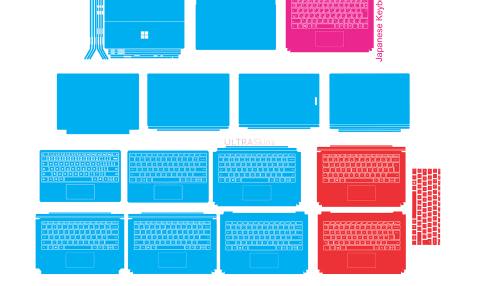 Microsoft Surface Laptop Studio Skin Template Vector Cut File ...